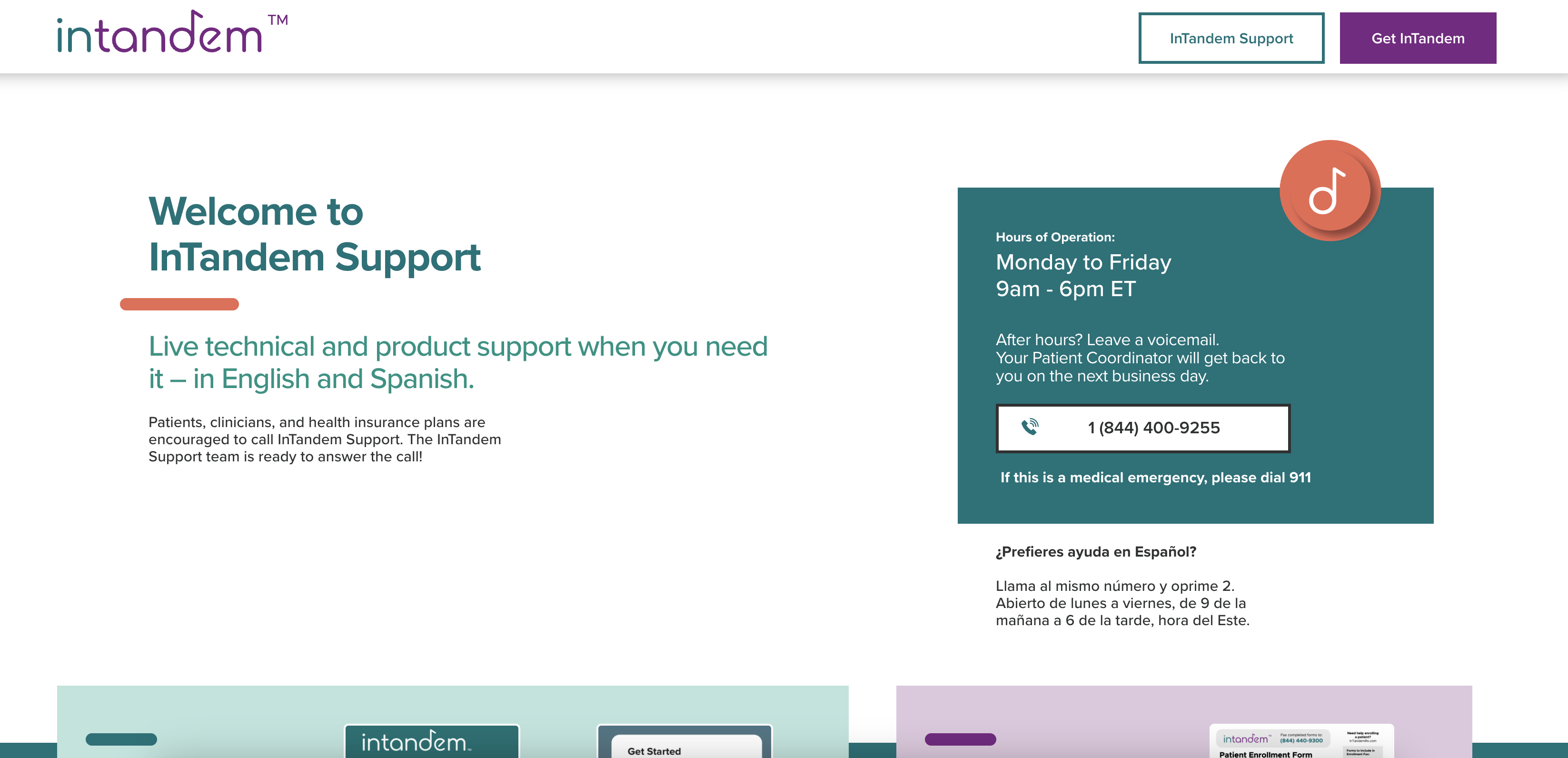 InTandem Support | InTandem™ by MedRhythms