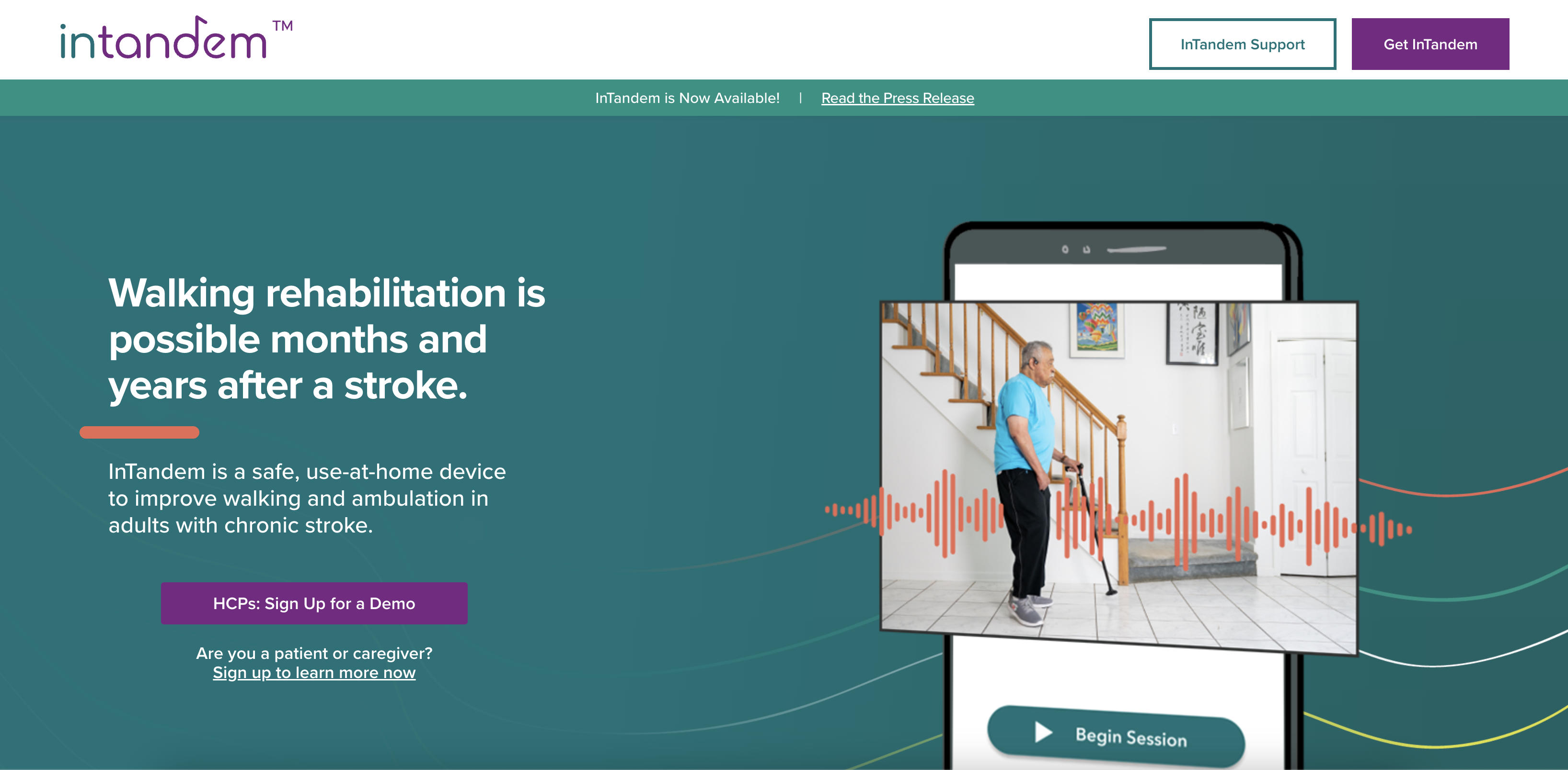 InTandem™ by MedRhythms | Chronic Stroke Walking Recovery